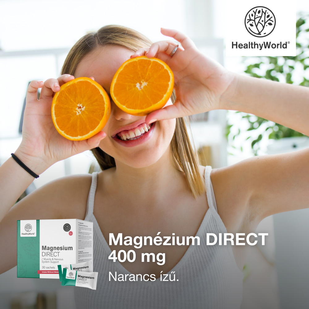 Magnézium DIRECT 400 mg, 30 tasak - Healthy-World.hu