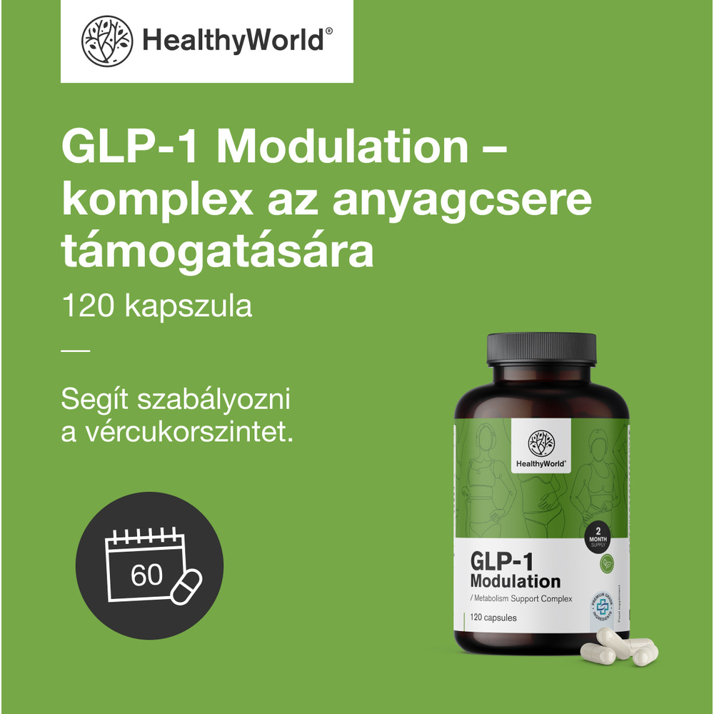 GLP-1 Modulation – komplex az anyagcsere támogatására, 120 kapszula ...