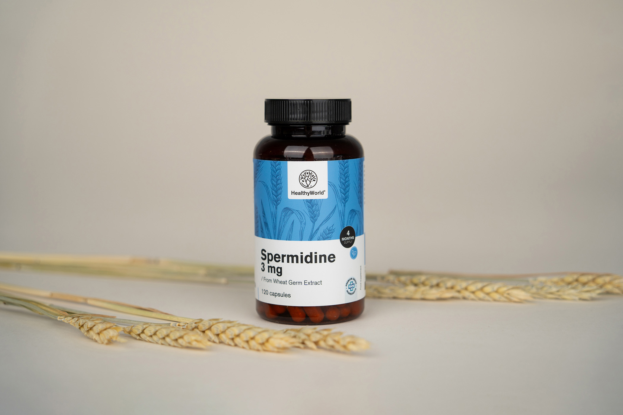 Spermidin 3 mg – búzacsíra kivonatból, 120 kapszula - Healthy-World.hu